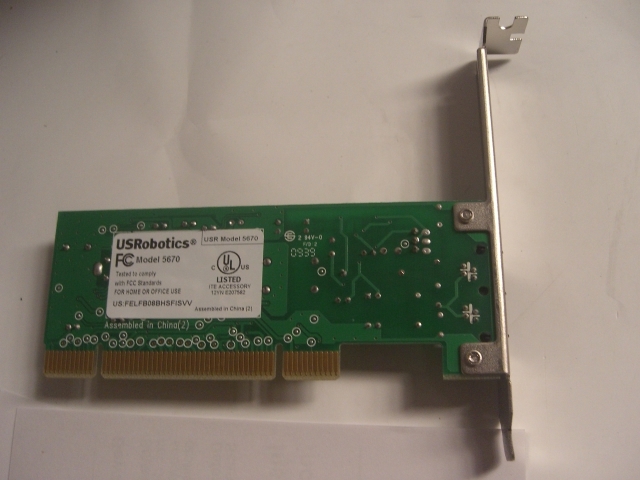 USRobotics, USR5670, 56K, PCI, v.92/v.90, Faxmodem | eBay