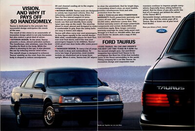 1987 • FORD TAURUS print ad • 1980s Ugly Car ADV-47 | eBay
