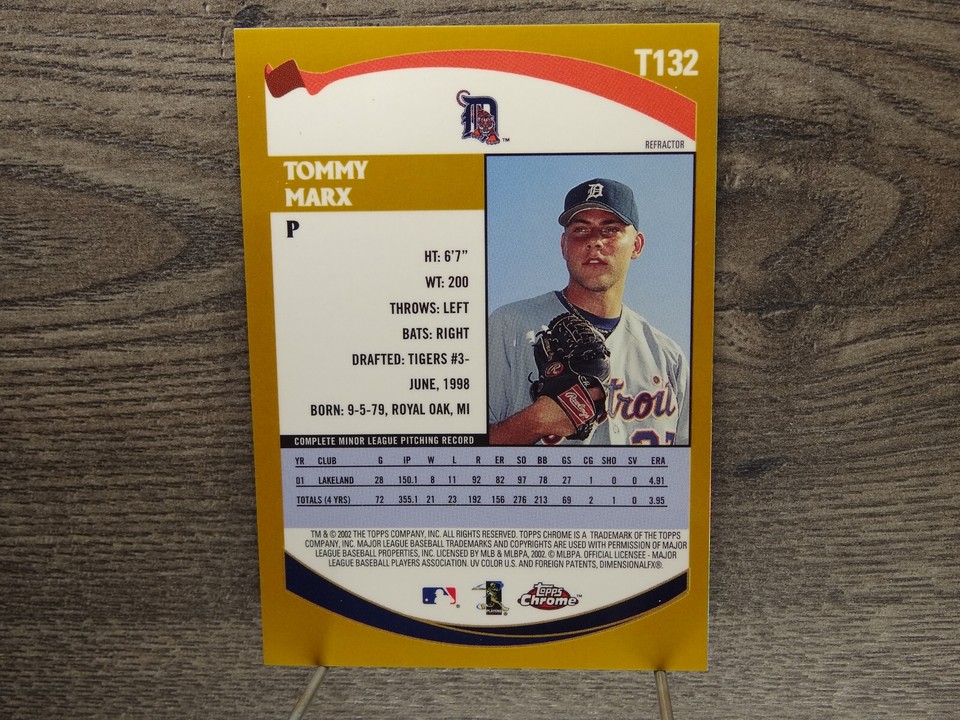 2002 Topps Chrome Traded Refractors #T132 Tommy Marx | eBay
