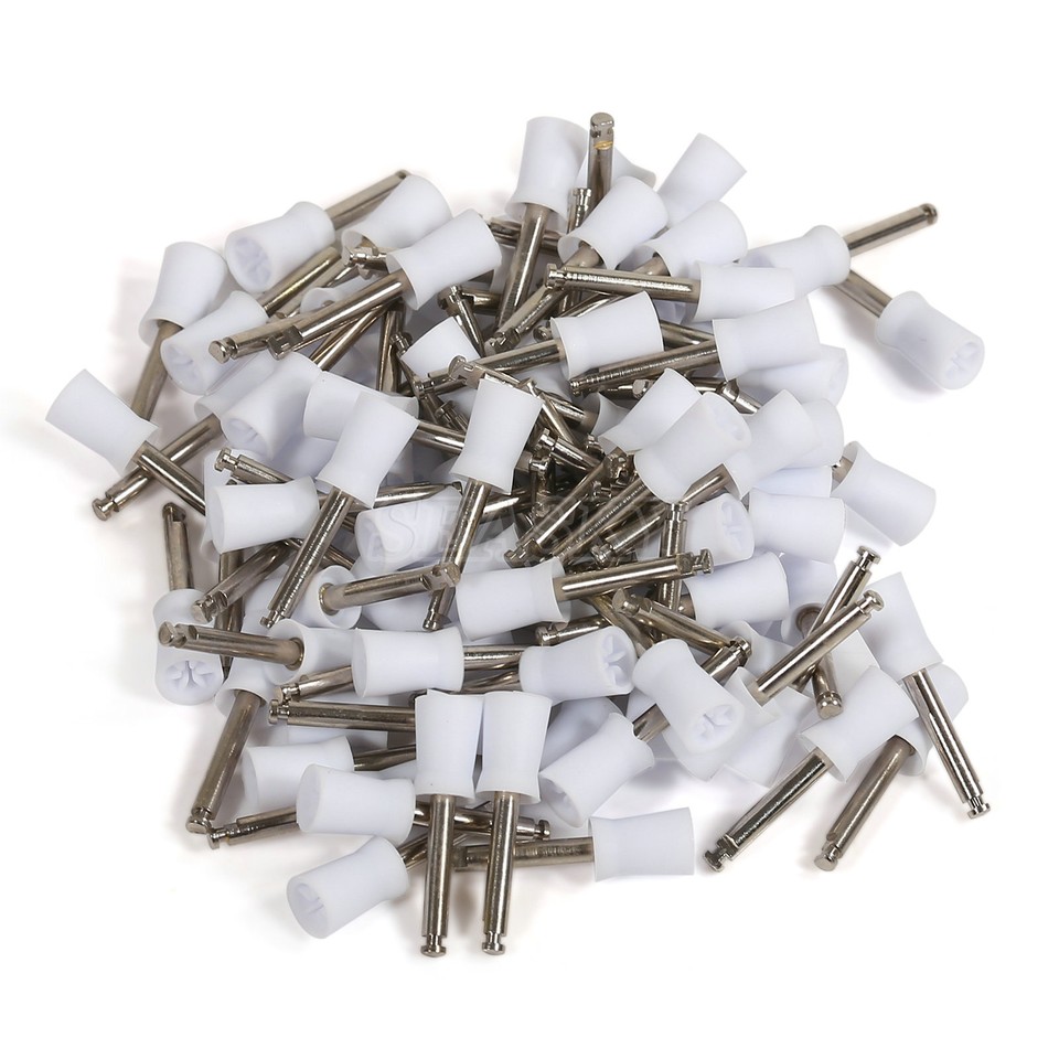 1-10 boxes Dental Disposable Rubber Prophy Cup brush Flat/Tapered/Screw ...