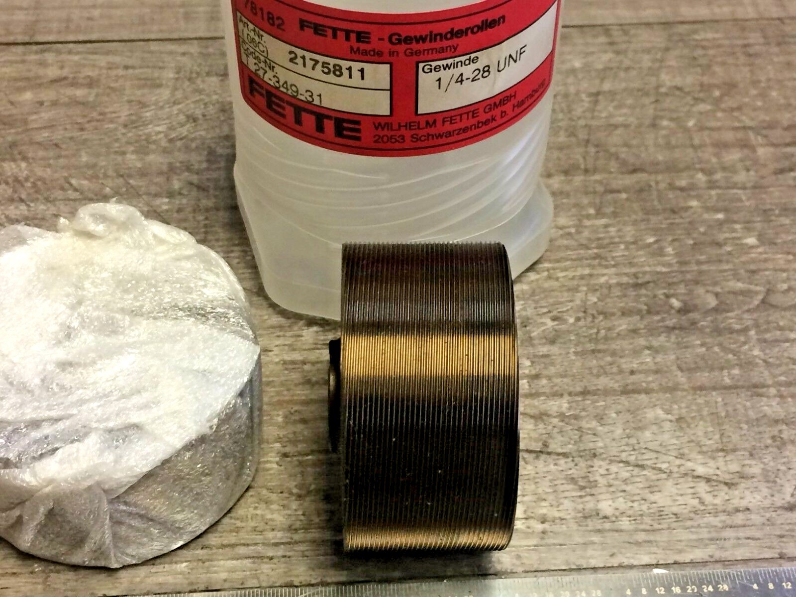 NEW SET OF FETTE THREAD ROLLING DIES 1/4-28 UNF | eBay