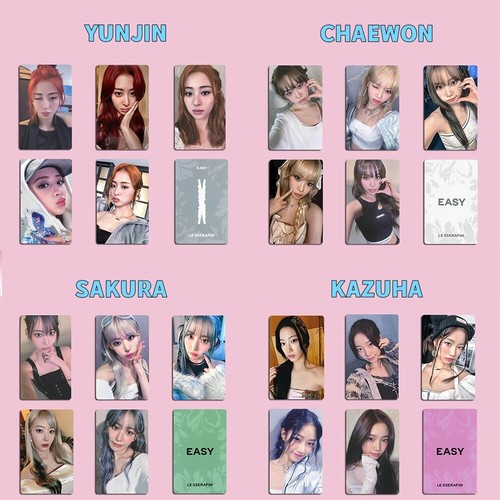 5pcs/set LESSERAFIM Member EASY Self Made Cards HD Photocards LE ...