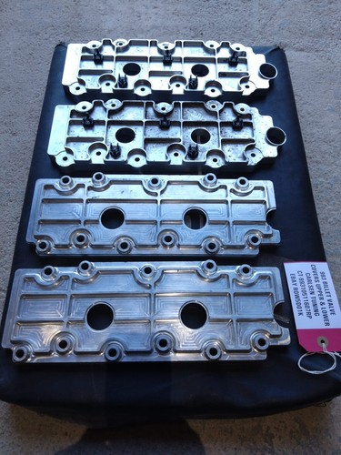 A set of 4 billet aluminium upper & lower valve covers for Porsche 993/ ...
