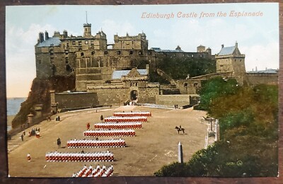c1910 Edinburgh Castle from the Esplanade, Edinburgh, Scotland UNPOSTED postcard | eBay