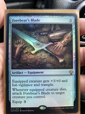 forebear's blade foil mtg Dominaria promo | eBay