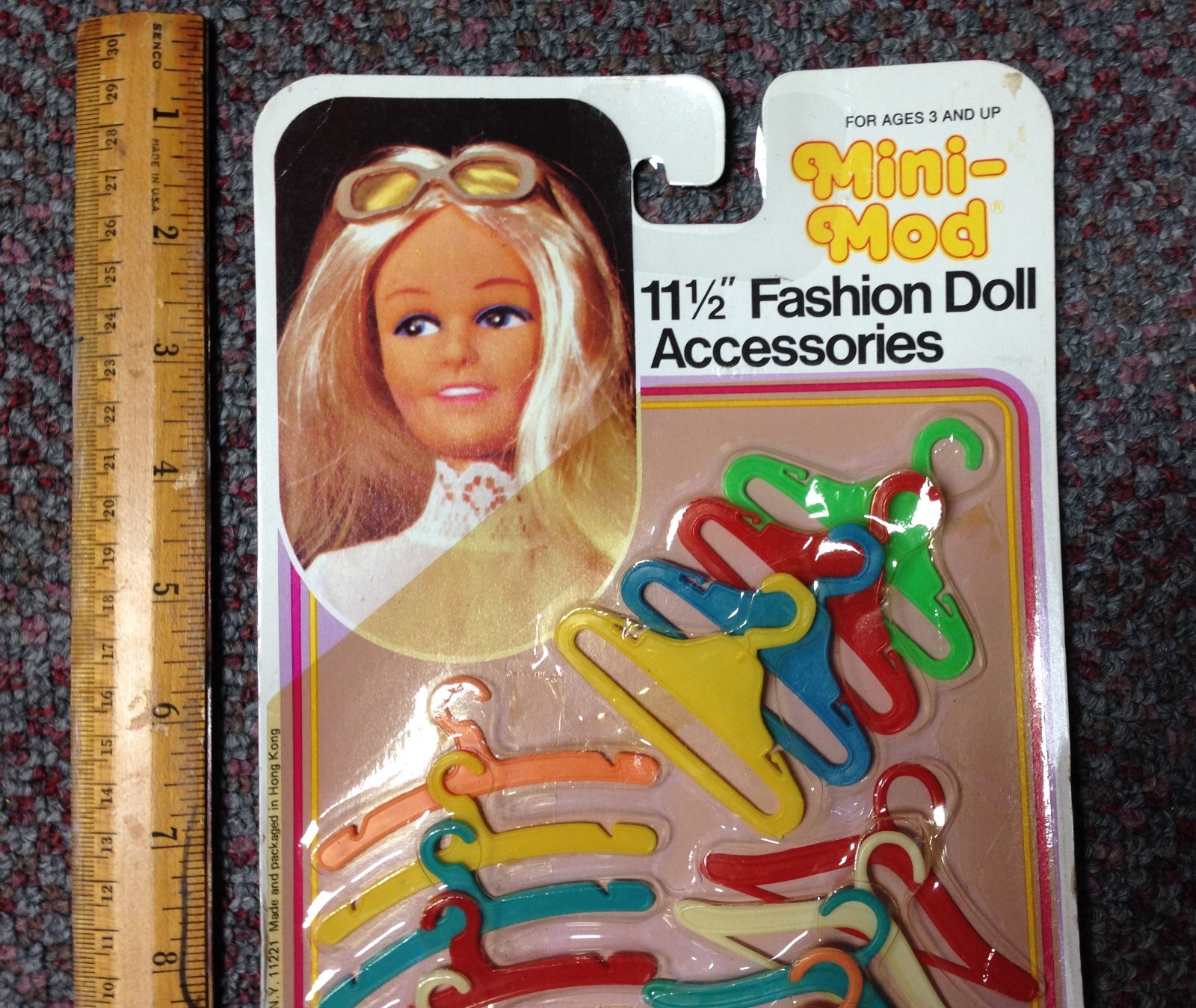 1982 Shillman Mini-Mod 11 1/2" Fashion Doll Accessories Hangers NOS | eBay