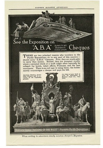 1915 American Bankers Association A.B.A. traveler's cheques antique ...