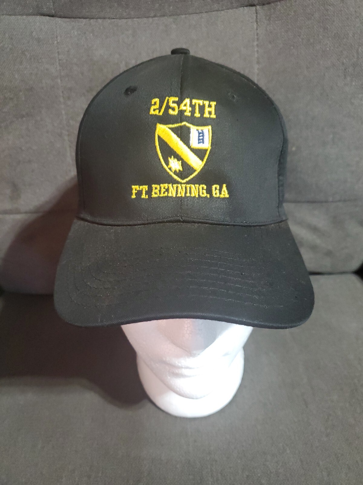 2/54TH Fort Bennington, GA Hat Black / Snapback - Mit… - Gem