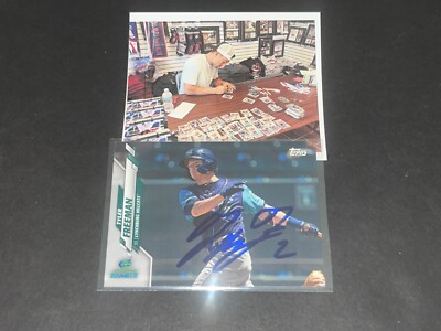 Tyler Freeman Indians Guardians Auto Signed 2020 Pro Debut | eBay