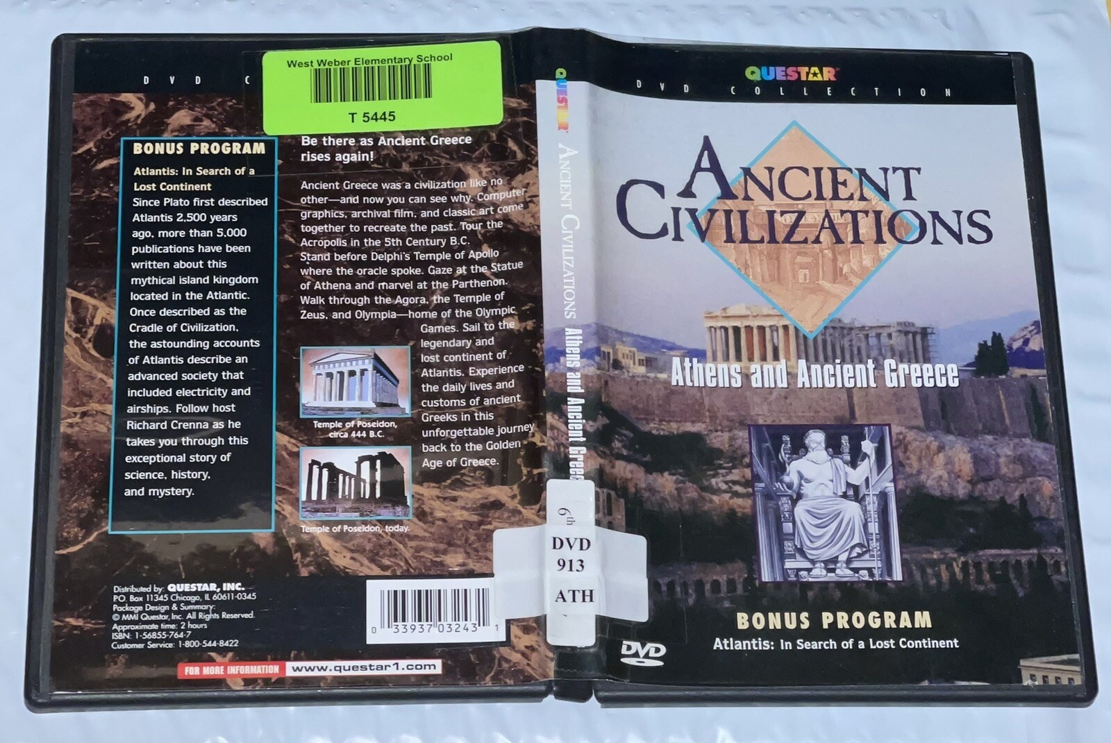 Ancient Civilizations Athens and Ancient Greece DVD Bonus program ...