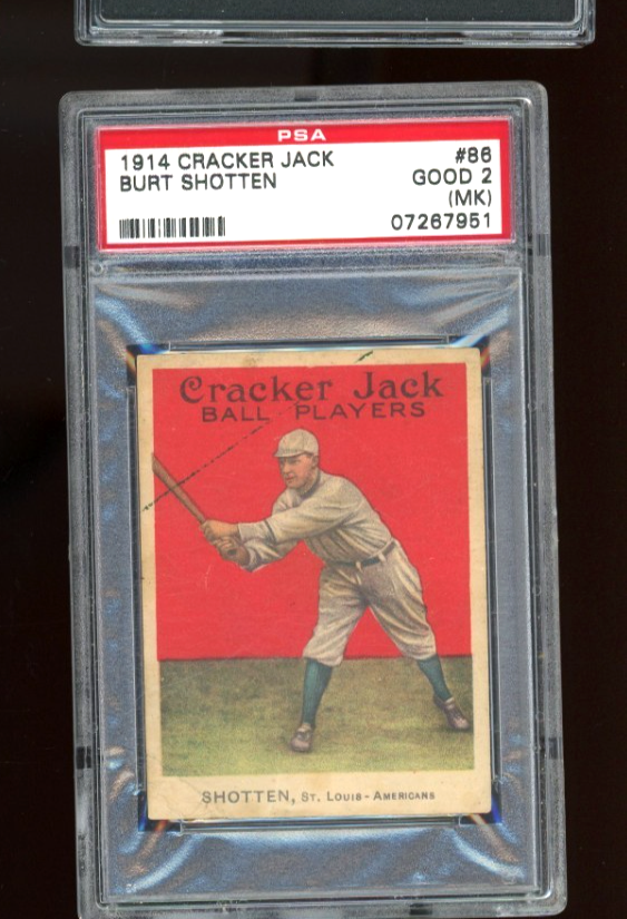 1914 Cracker Jack #86 Burt Shotten PSA 2MK low pop Centered | eBay
