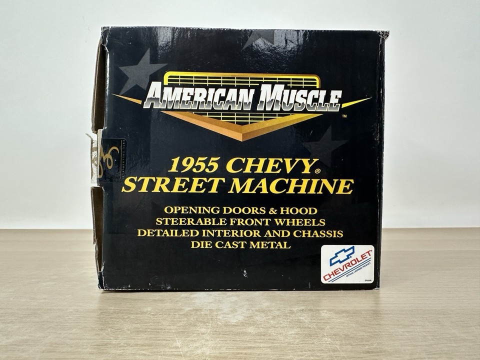 American Muscle 1955 Chevy Street Machine 1:18 Die Cast Model Car w ...