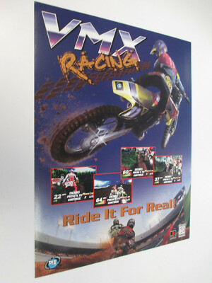 VMX Racing Sony Playstation 1997 Vintage Poster Ad Sheet Advert Print ...