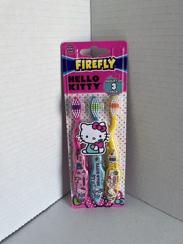 Hello Kitty Firefly 3 Pack Kids Toothbrushes -T | eBay