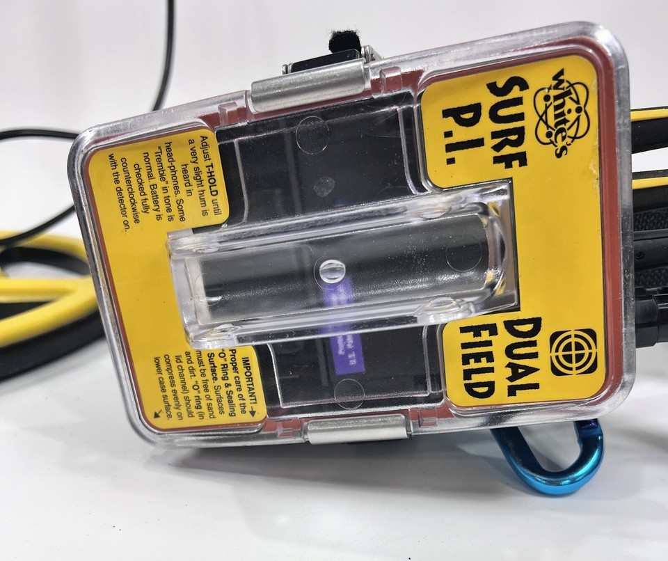 White's Surf PI Dual Field Metal Detector with Gray Ghost Amphibian ...