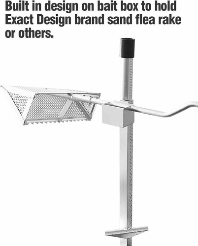 Exact Design Sand Spike with Bait Box Anodized Aluminum + Sand Flea ...