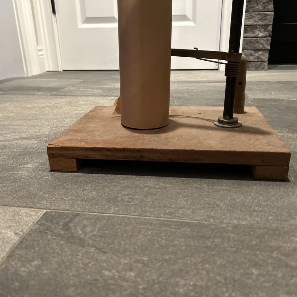 Antique Nelson Vertical Cutter Butcher Wrapping Paper Counter Stand ...