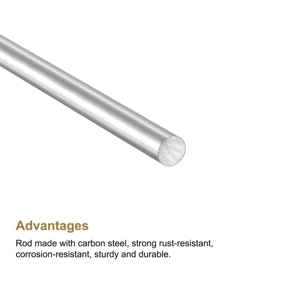 4mm Diameter 150mm Length Carbon Steel Rod Hard Shaft Solid Round Rod ...