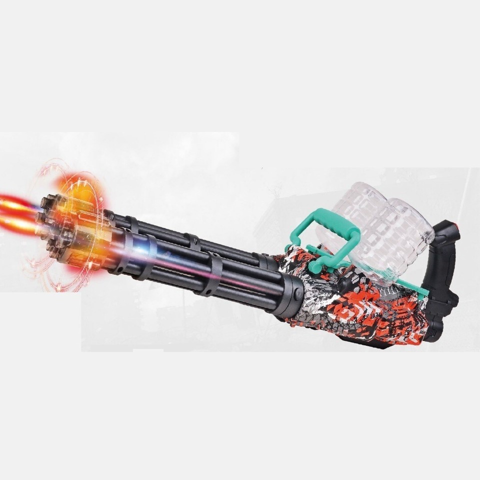 Minigun Water Ball Gel Blaster Toy Automatic Gun With Battery New ...