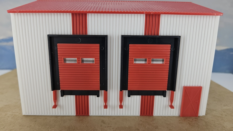 Faller HO Scale BUILT Model -Small Warehouse /Storage Building w/ Docks ...