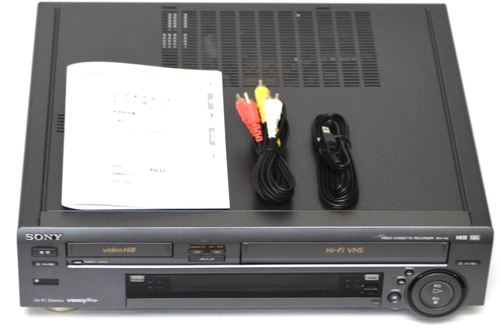 Sony WV-H4 Hi8 8mm VHS Video Cassette Recorder Player VCR Deck Combo ...