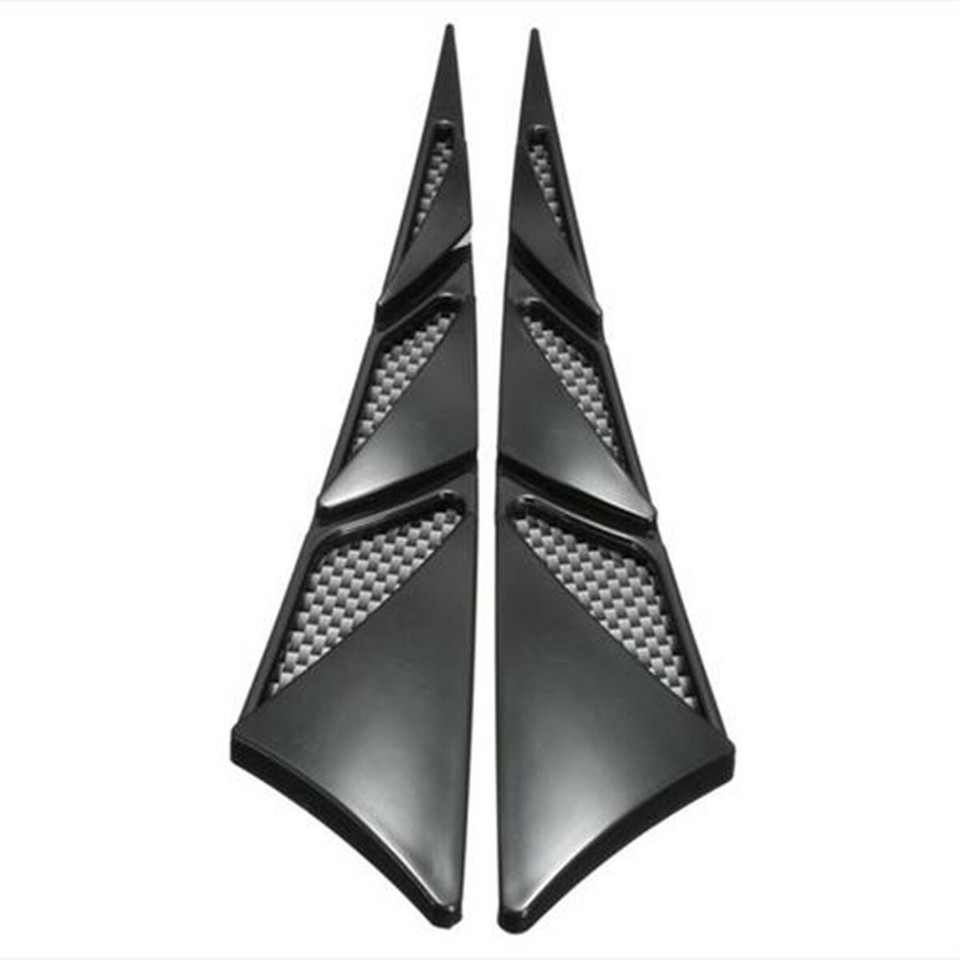 1 Pair Car Air Flow Side Fender Covers Vent Hood Stickers Decoration ...