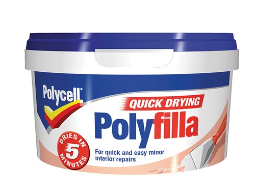Polycell Multipurpose Quick Drying Polyfilla Tub 500g PLCQDP500G ...