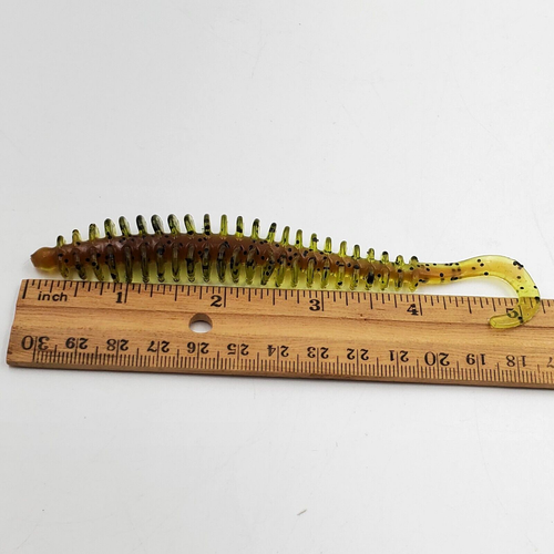 Original Zipper 5" Worm 10 Count Choose From 8 Colors Made In USA Bass ...