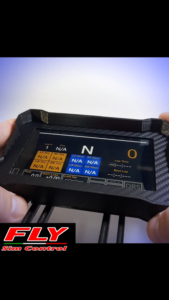Simracing Dashboard 5" Touchscreen USB PC Carbon DASH Board Sim Racing ...