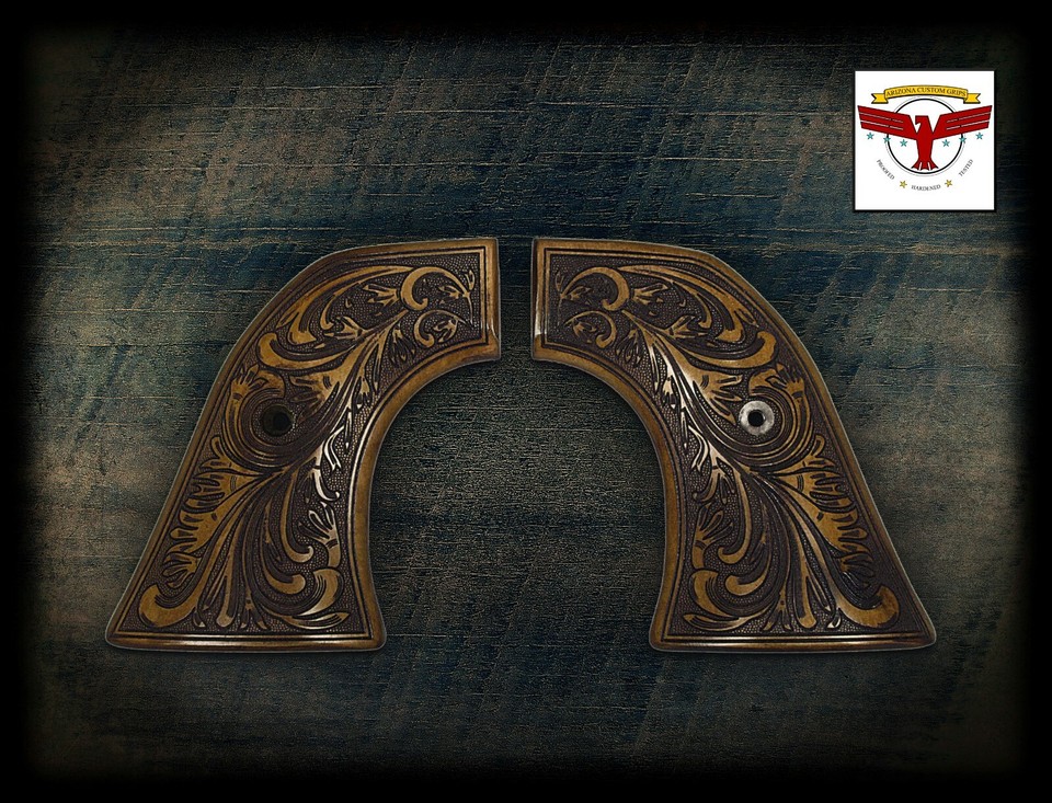 TAURUS DEPUTY SAA STYLE GRIPS ~ MAGNA-TUSK™ AGED FLORAL | eBay