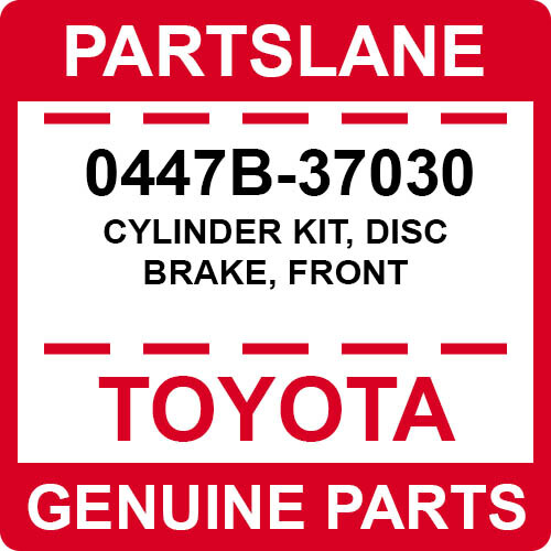 0447B-37030 Toyota OEM Genuine CYLINDER KIT, DISC BRAKE, FRONT | eBay