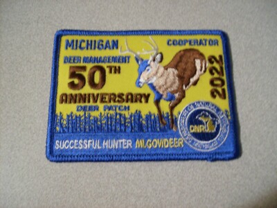 2022 MICHIGAN SUCCESSFUL DNR DEER HUNTING PATCH - BEAR - TURKEY - ELK ...