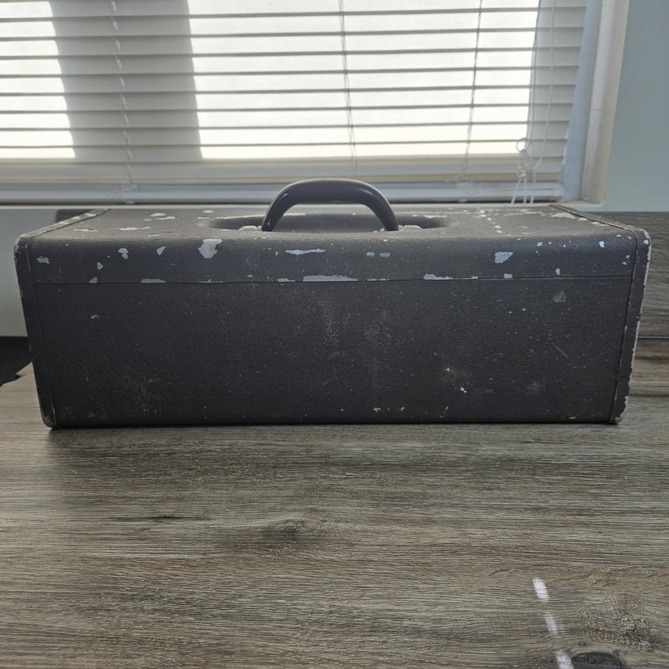 Vtg Kennedy Kits TC-20AL Locking Tackle Box W/ KEY Two Drawer USA Made ...
