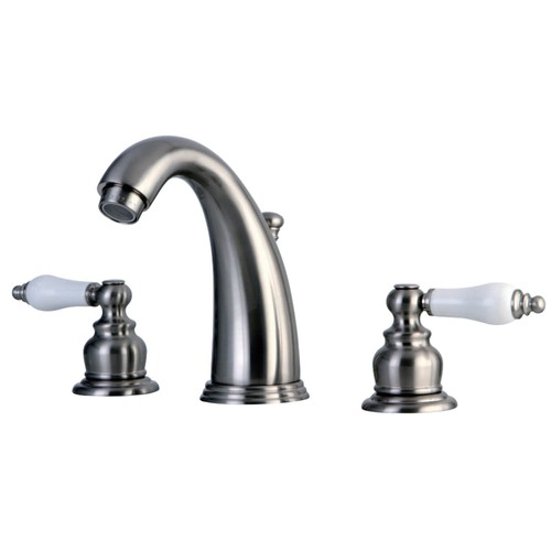 Kingston Brass KB98.PL Victorian 1.2 GPM Widespread Bathroom - Nickel ...