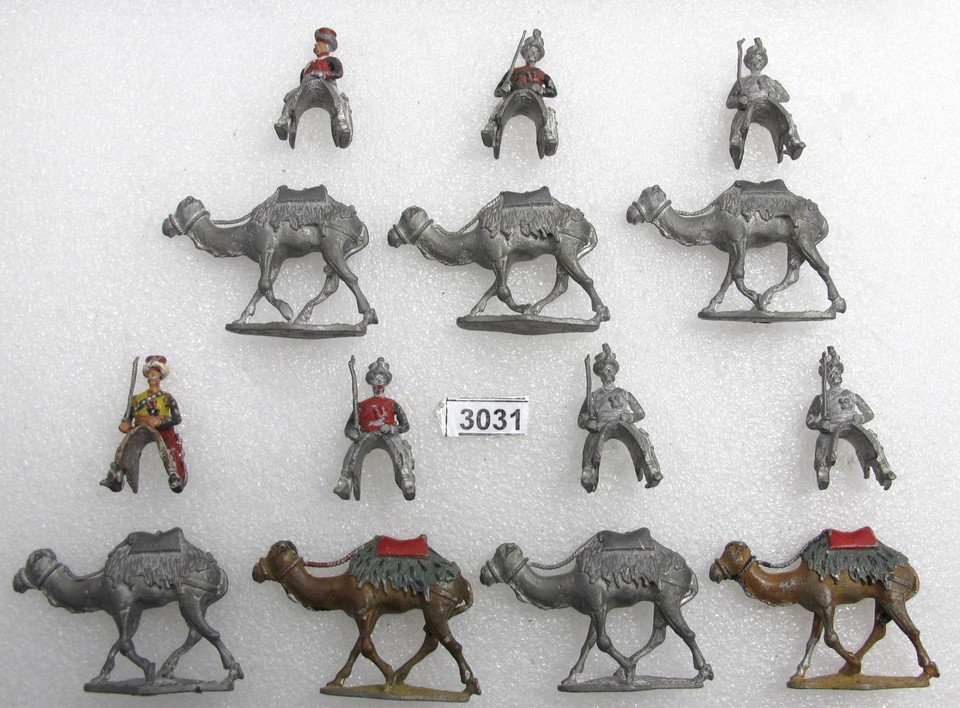 Collection Metal Soldiers Part Painted Bedouin? Camel Riders - (3031 ...
