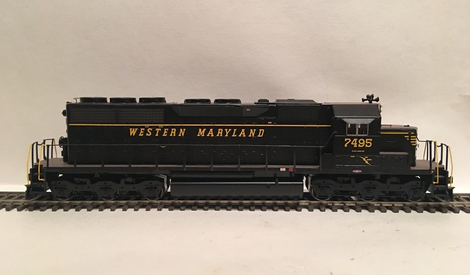 HO Athearn RTR Western Maryland SD40 Powered Diesel Locomotive WM #7495 ...