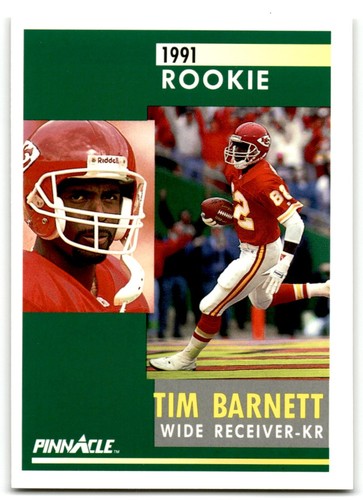 1991 Pinnacle Tim Barnett Rookie Kansas City Chiefs #327 | eBay