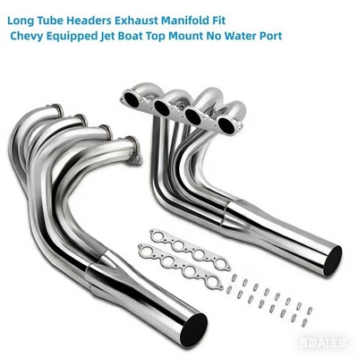Jet Boat No Water Port Exhaust Header For Chevy Big Block 396 402 427 ...