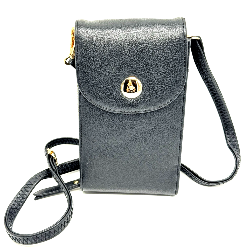 DS Bags Crossbody Black Travel Wallet w/Tech Window Touch Screen See ...