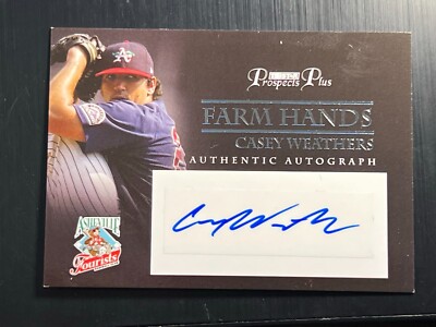 2007 TRISTAR Prospects Plus Farm Hands Autographs #CW Casey Weathers SP ...