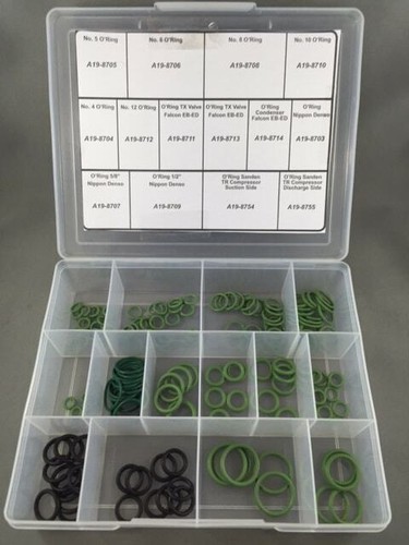 Automotive Air Conditioning O'Ring Kit - 160+ Quality ORings. AUS STOCK ...
