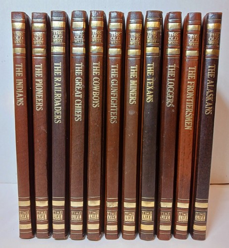 11 Vintage 1973-1977 THE OLD WEST hardcover Time Life Books TEXANS ...