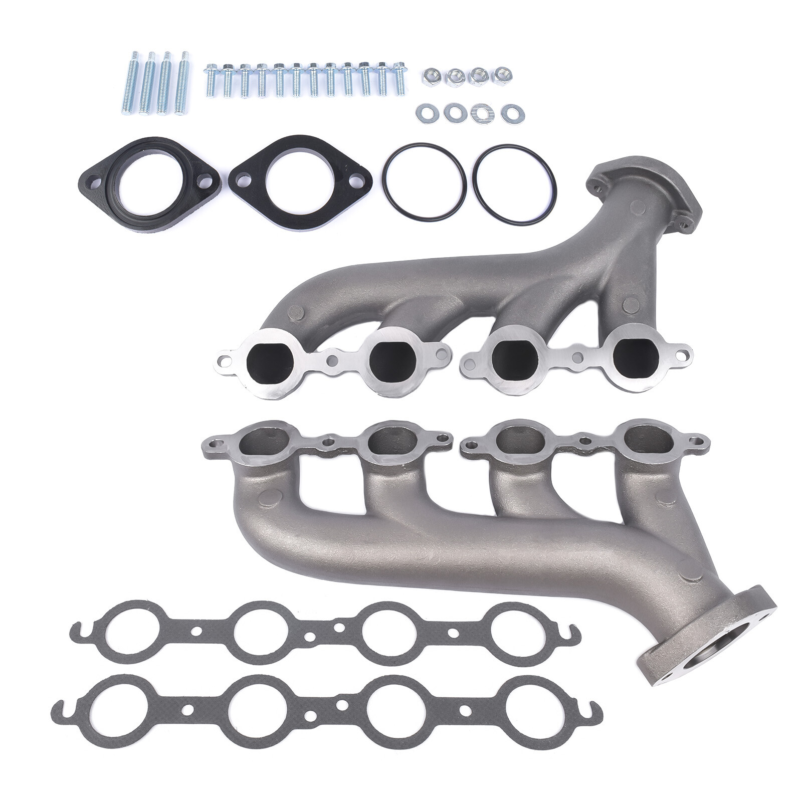 LS Swap Cast Iron Manifold flange w/ Gasket for Chevy LS1 LS2 LS3 4.8 5 ...