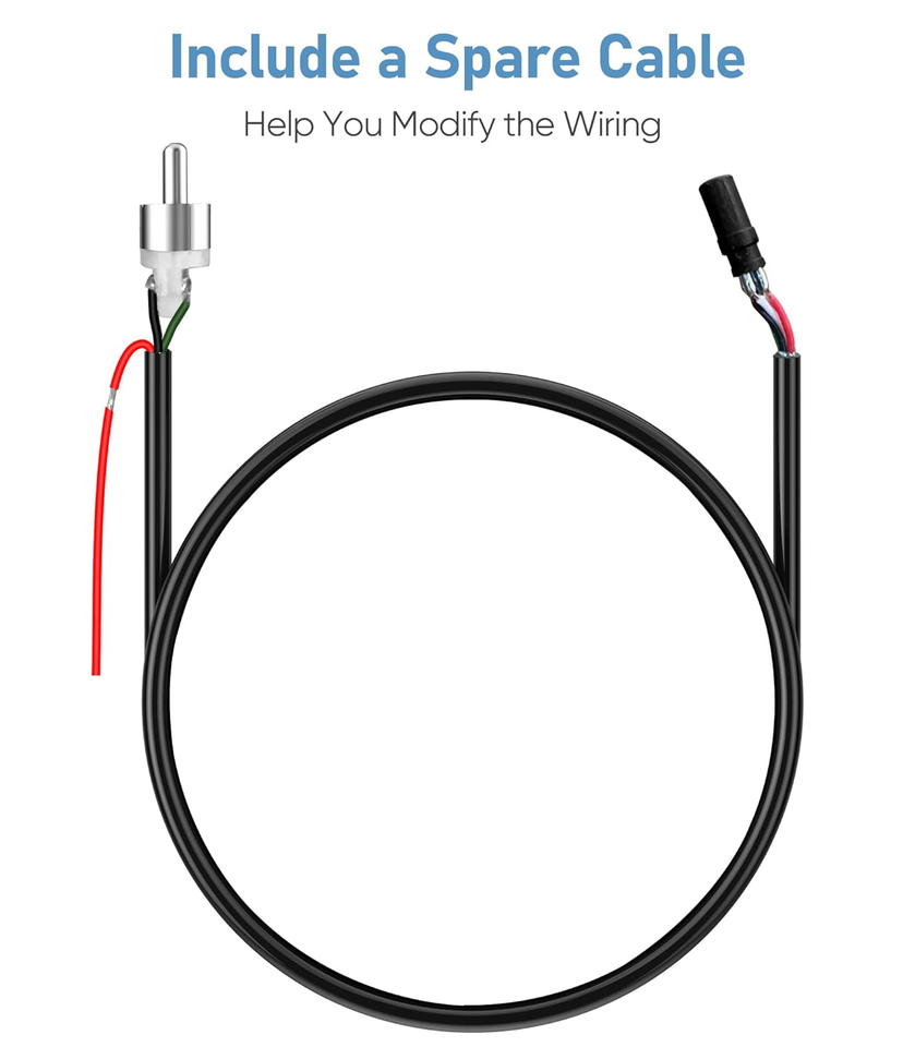 YQMAJIM Backup Camera Video Cable CVBS RCA Male Connector to 4 PIN ...