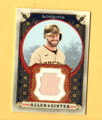 EVAN LONGORIA 2023 Topps ALLEN & GINTER RELIC CARD | eBay