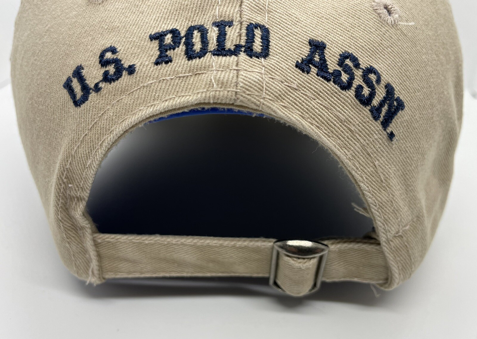 US Polo Association Cap Hat Adult Adjustable Beige 100% Cotton | eBay