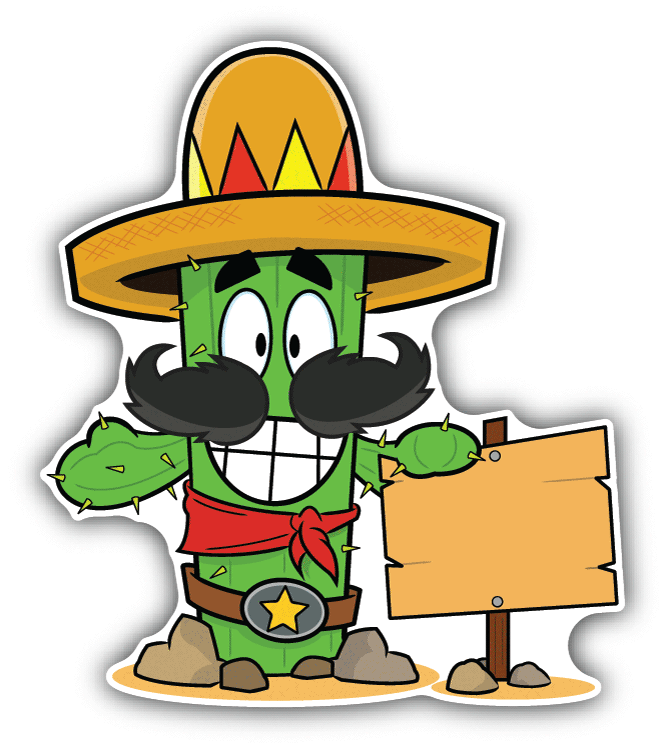 Funny Cartoon Cactus Car Bumper Sticker Decal | eBay
