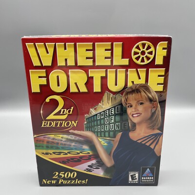 Wheel of Fortune 2nd Ed PC 2000 Hasbro Computer Video Game Win 95/98 ...