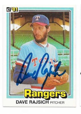 DAVE RAJSICH 1981 DONRUSS AUTOGRAPHED SIGNED # 267 RANGERS | eBay