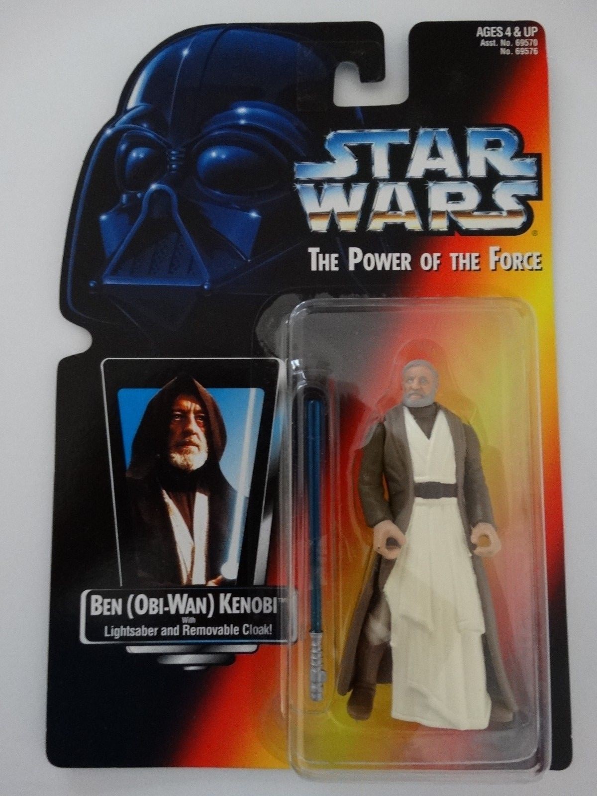 1995 Star Wars POTF Obi-Wan Kenobi Lightsaber and Removable Cloak ...